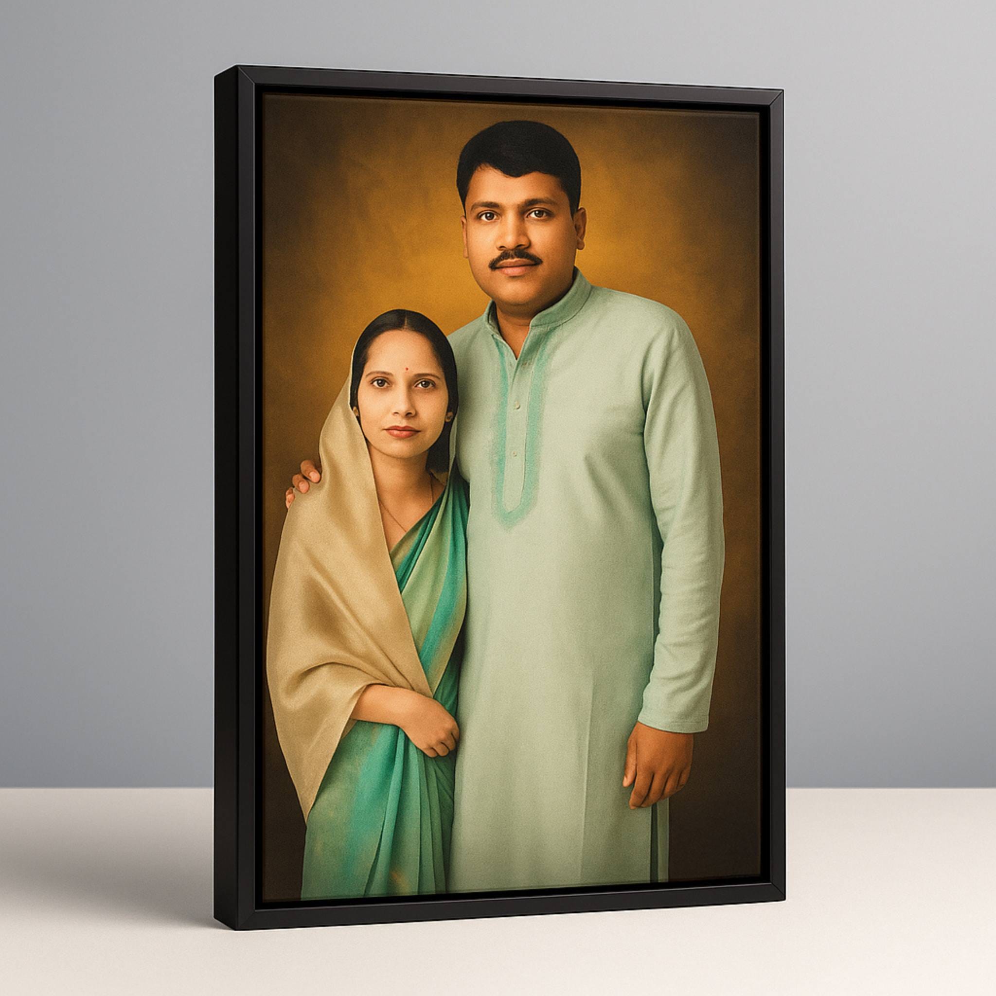 Digital Oil Painting Photo Frame – Personalized Gift | FramesFactory.in ...