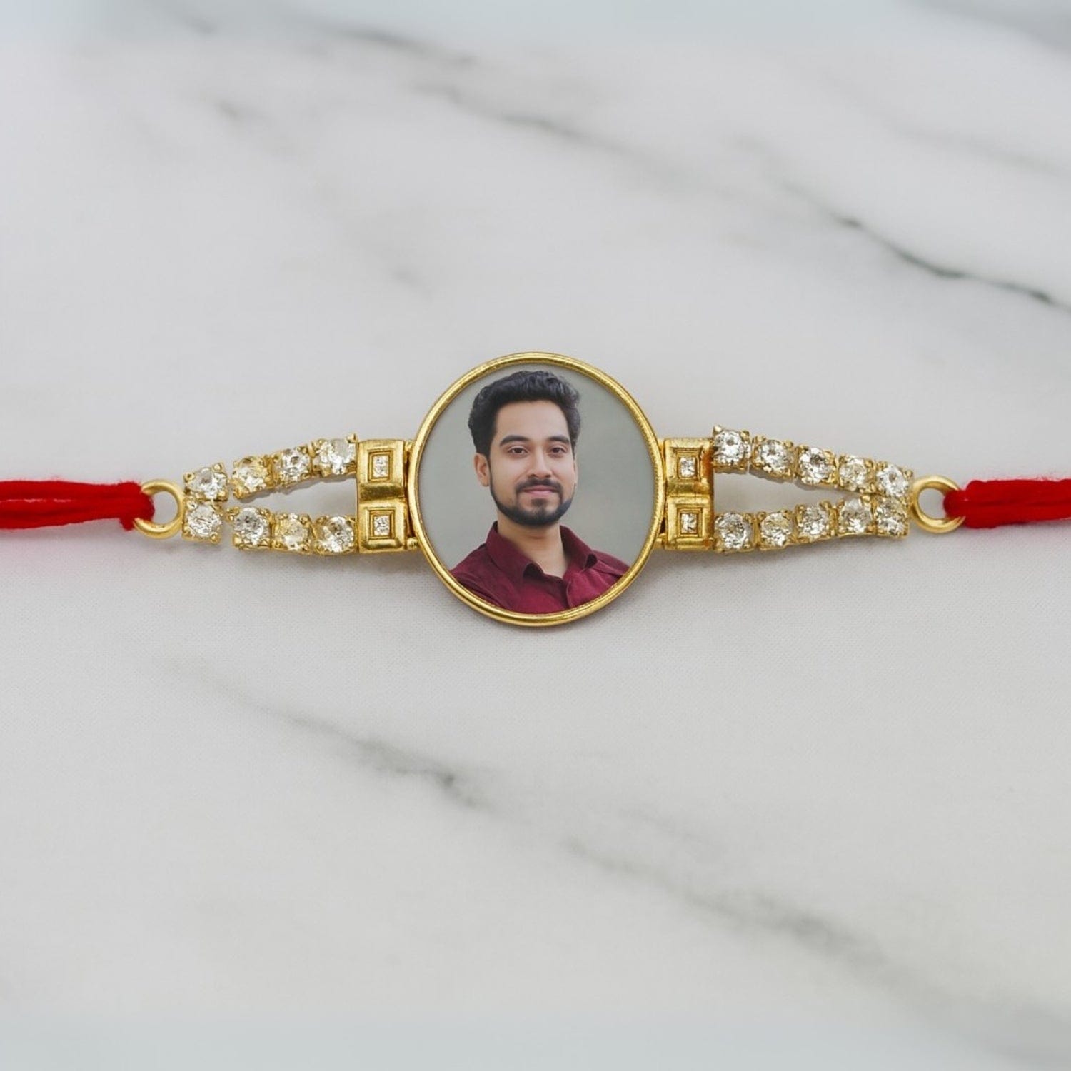 Personalized Photo Stone Rakhi – Frames Factory