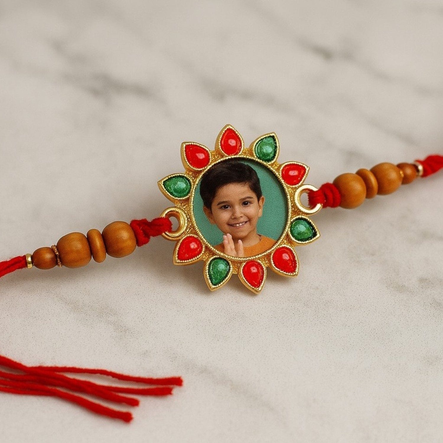 Personalized Photo Stone Rakhi – Frames Factory
